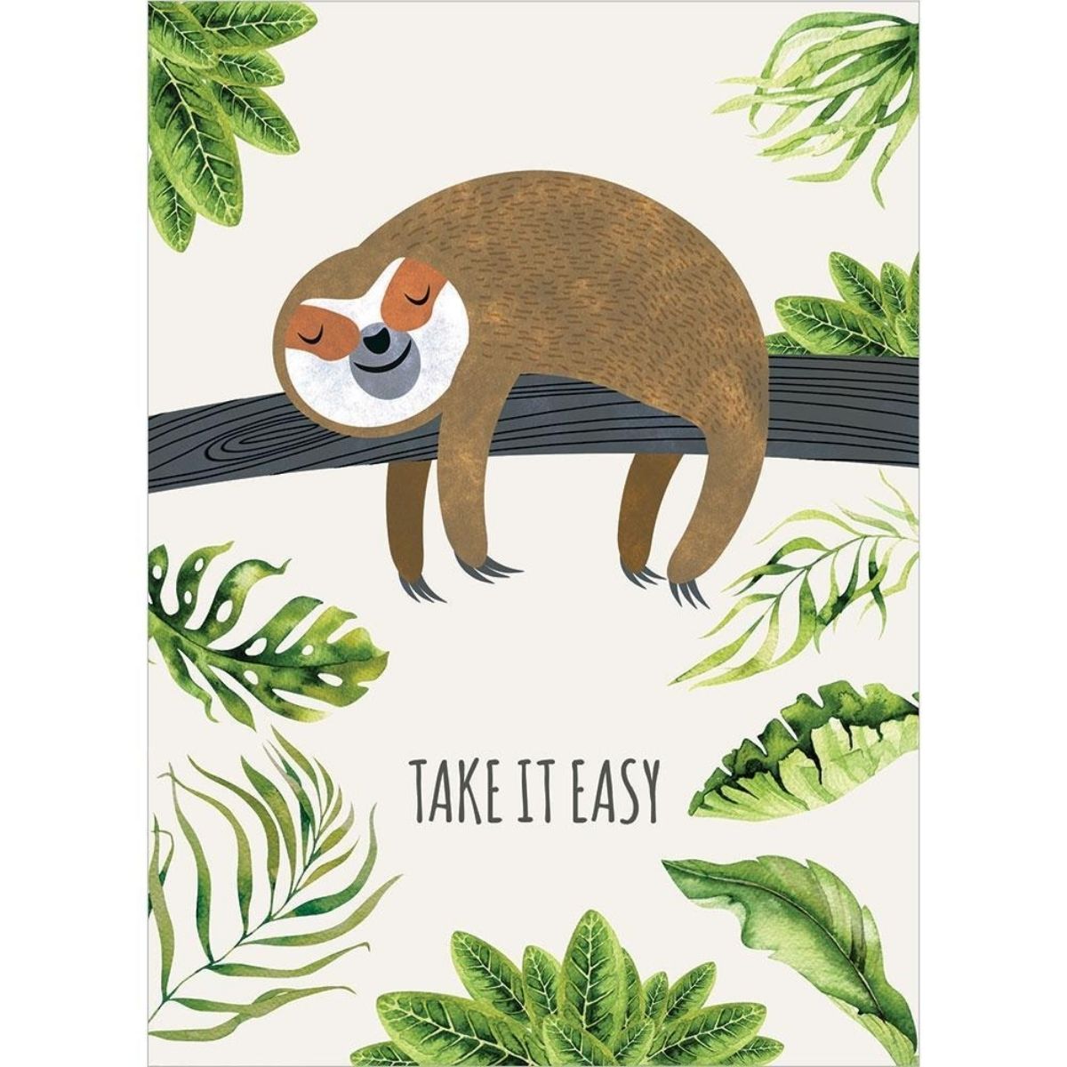 Greeting Card, Get Well- Sloth – Hanna's Herb Shop